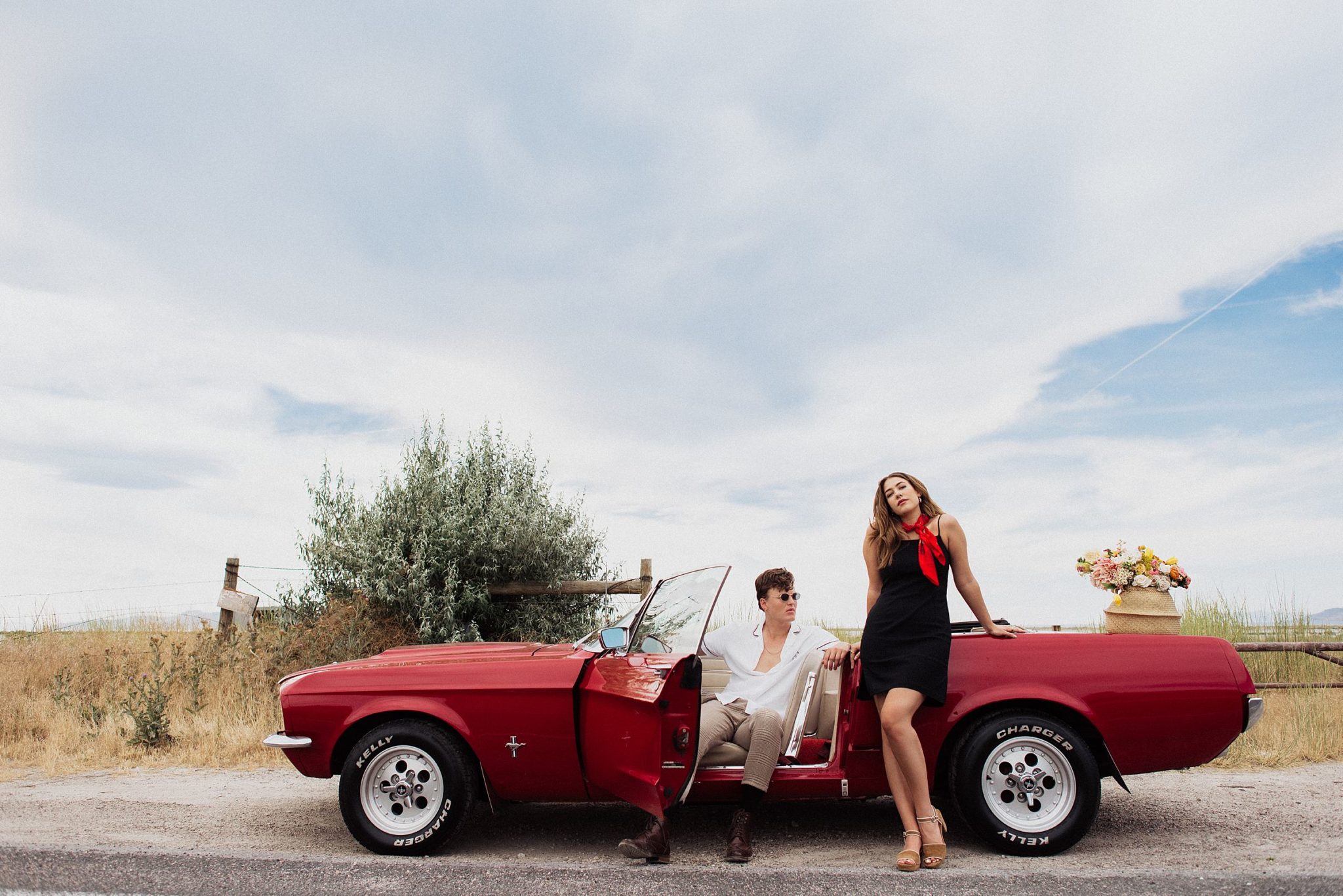 Vintage Mustang Engagement Shoot | Hailey and Garrett - Eden Strader Blog